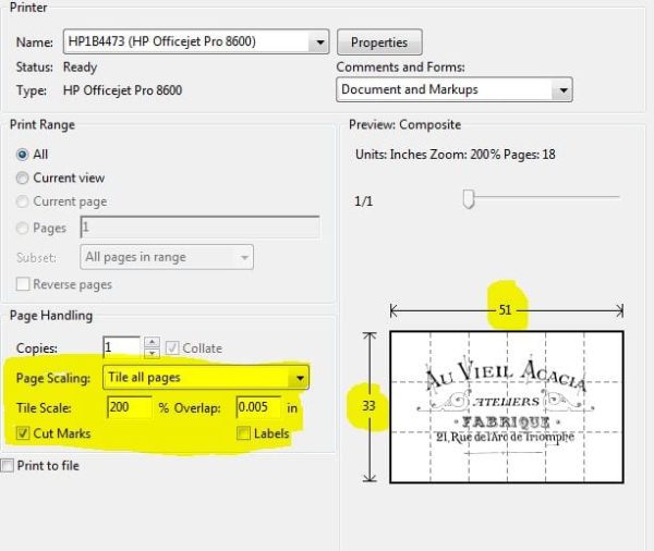 The "art" of tile printing