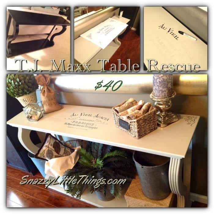 DIY Sofa Table Upcycle