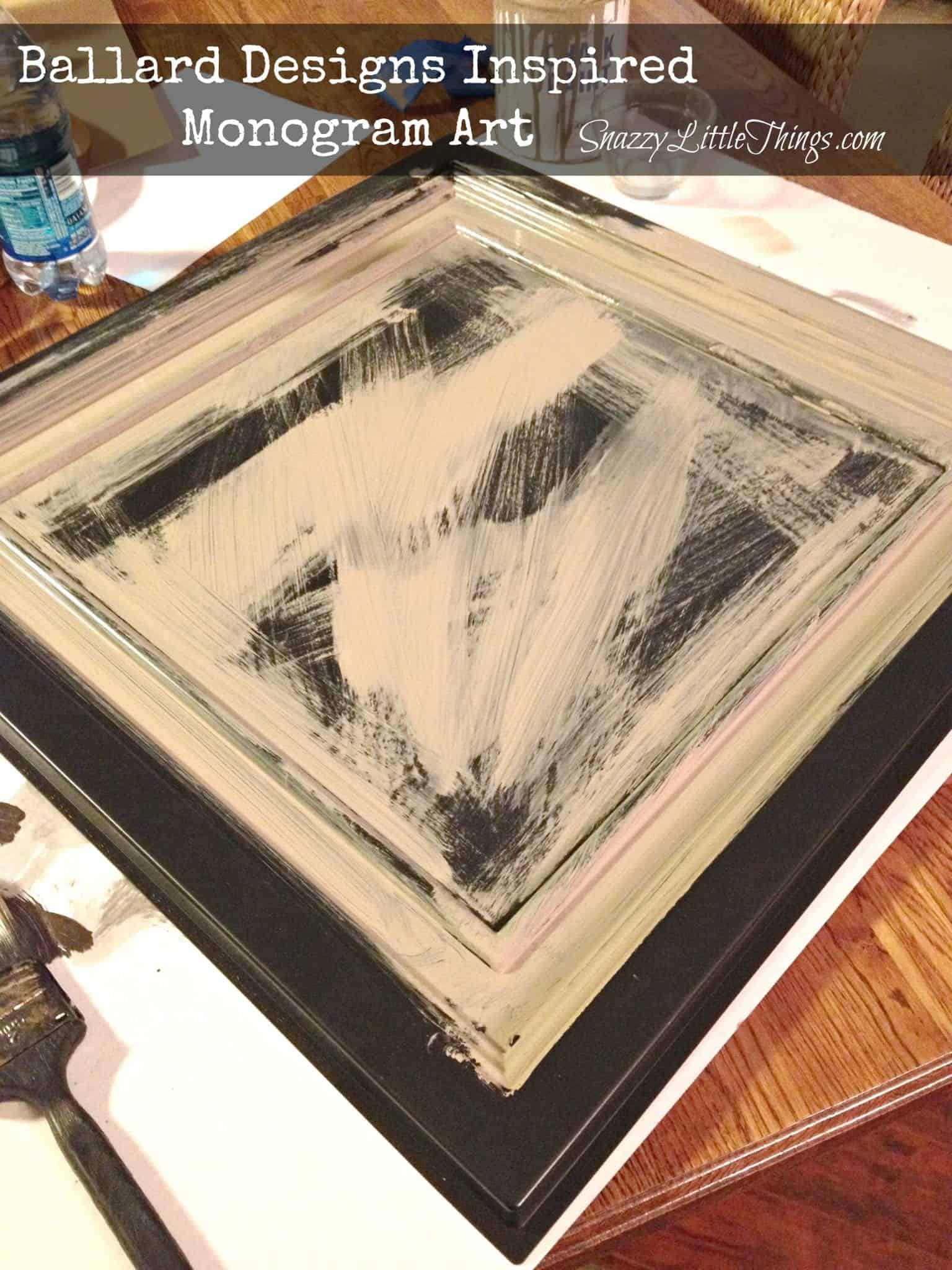 Ballard Designs DIY Monogram Art