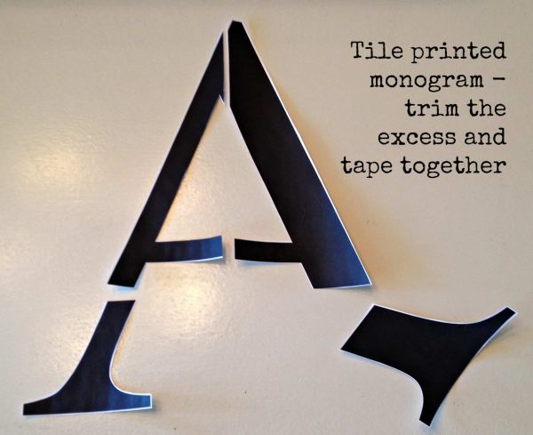 Ballard Designs DIY Monogram Art