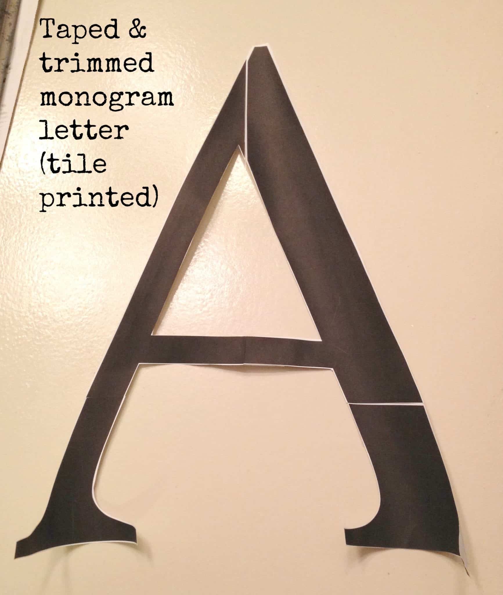 Ballard Designs DIY Monogram Art