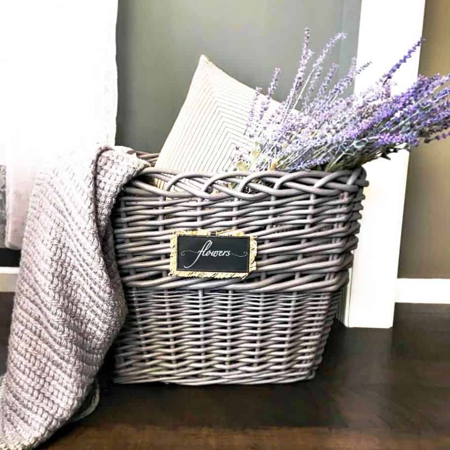 Easy Wicker Basket Makeover with Paint