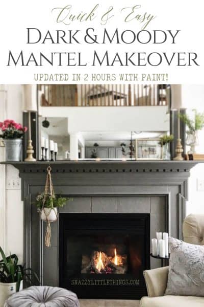 Mantel Makeover with Paint