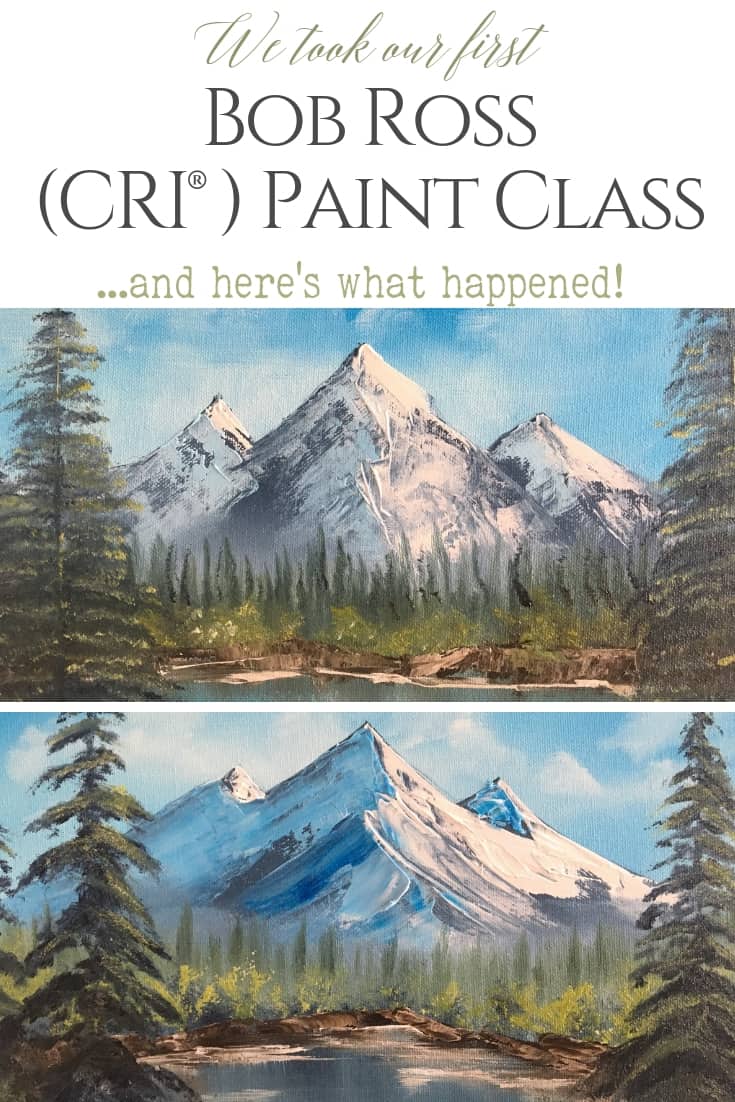 We tried our 1st Bob Ross paint class, here's what happened...