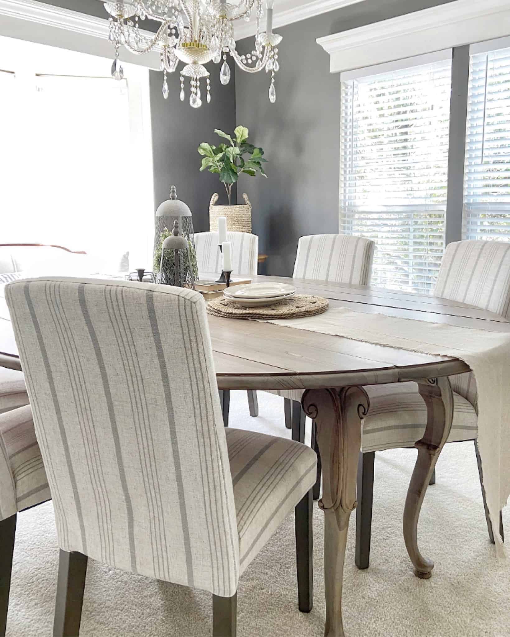 Cherry Table Stained Gray
